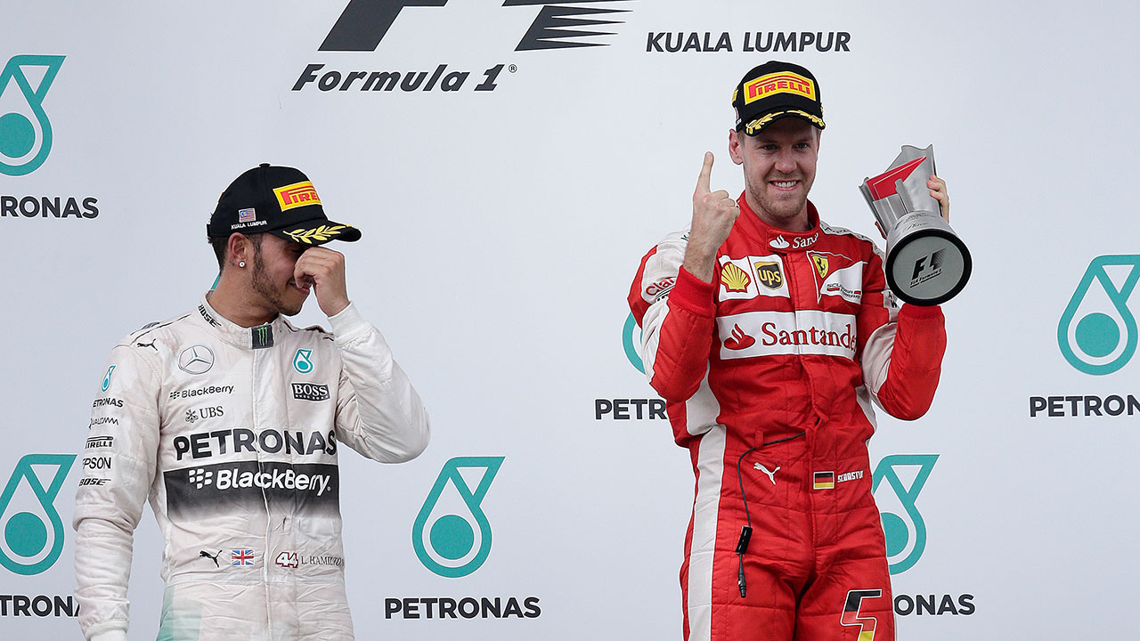 Vettel halts Mercedes win streak at Malaysian GP