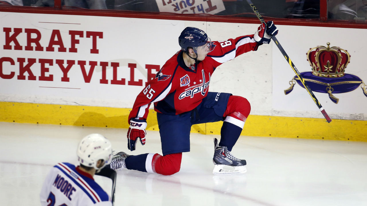 Burakovsky scores twice as Capitals top Rangers