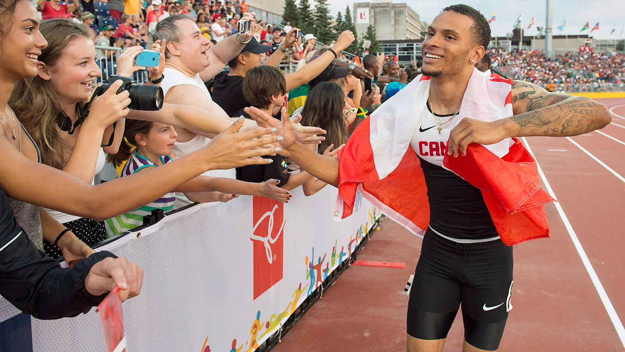 Canadian sprinter De Grasse ready for world stage
