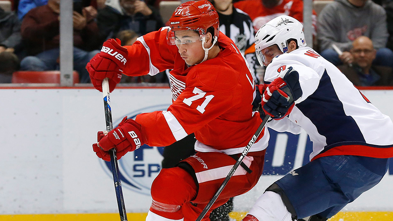 Dylan Larkin out with upper-body injury, Nosek to make debut