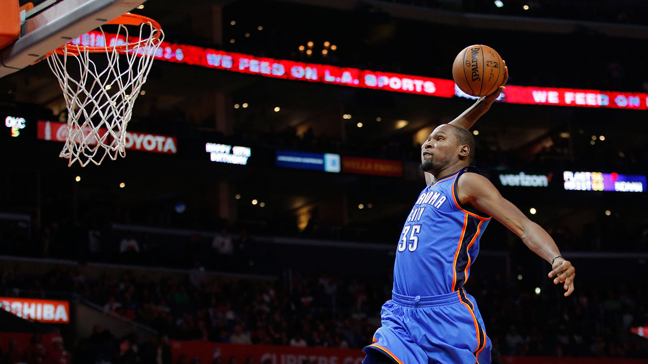 Kevin Durant Thunder Dunk Kevin Durant Joins The Big Time, Named To