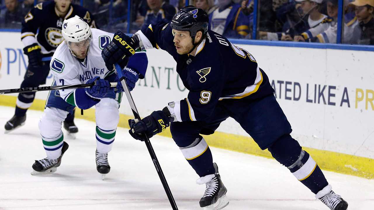 Blues forward Steve Ott diagnosed with Colitis
