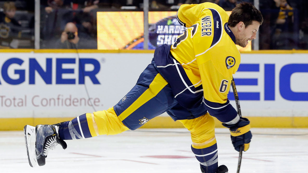 Shea Weber Slapshot