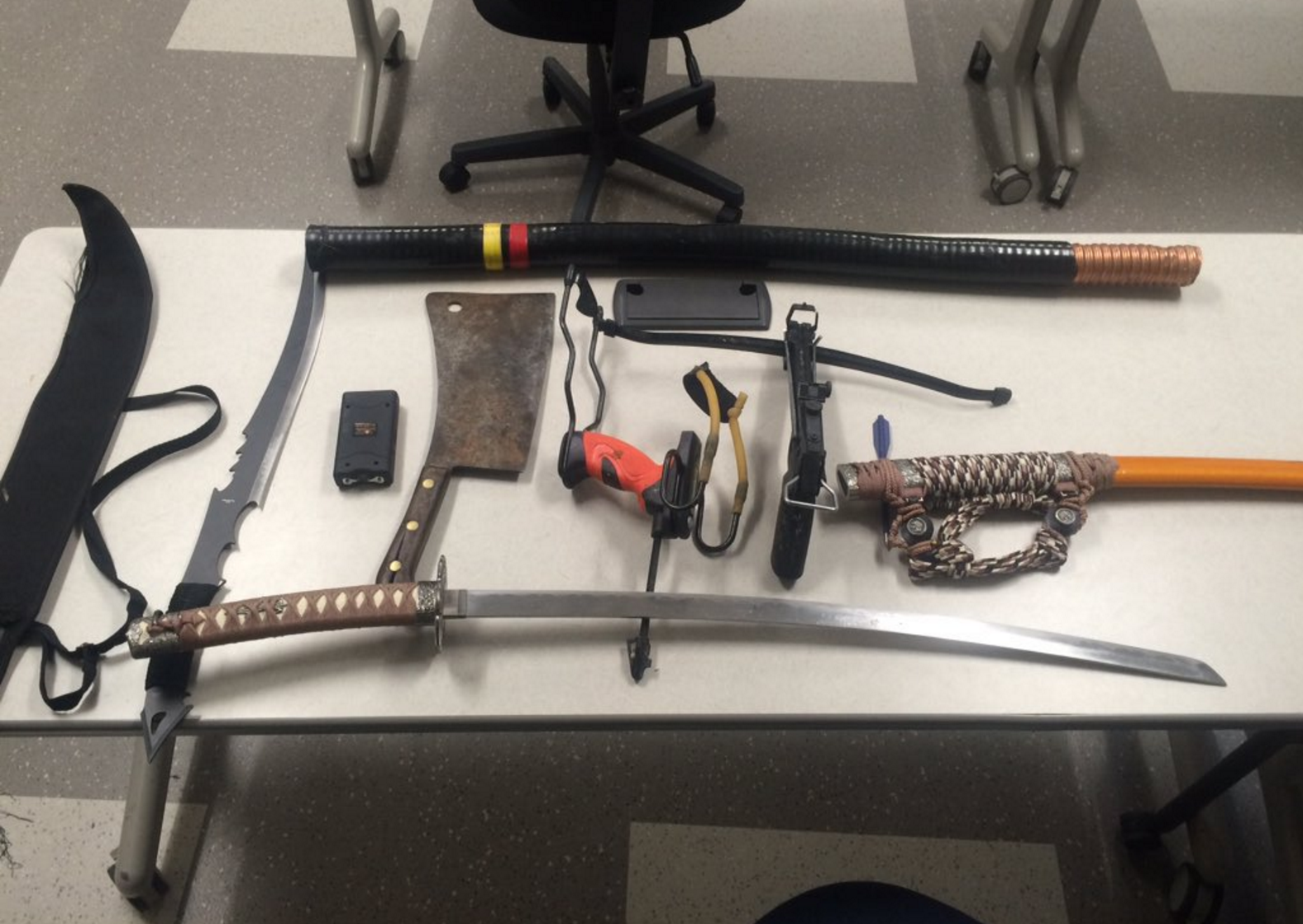 Police seize multiple weapons at Winter Classic