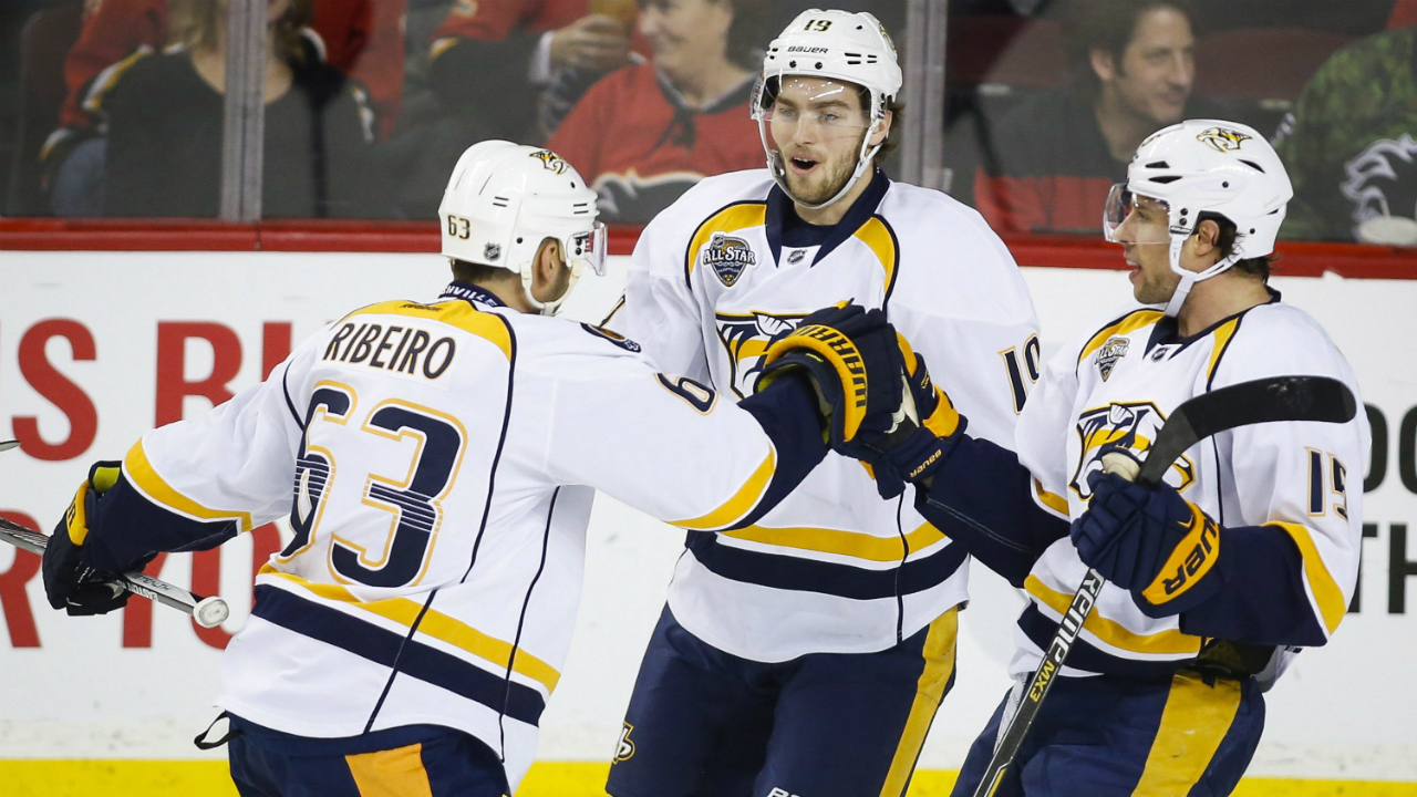 Weber, Ribeiro score as Predators edge Flames