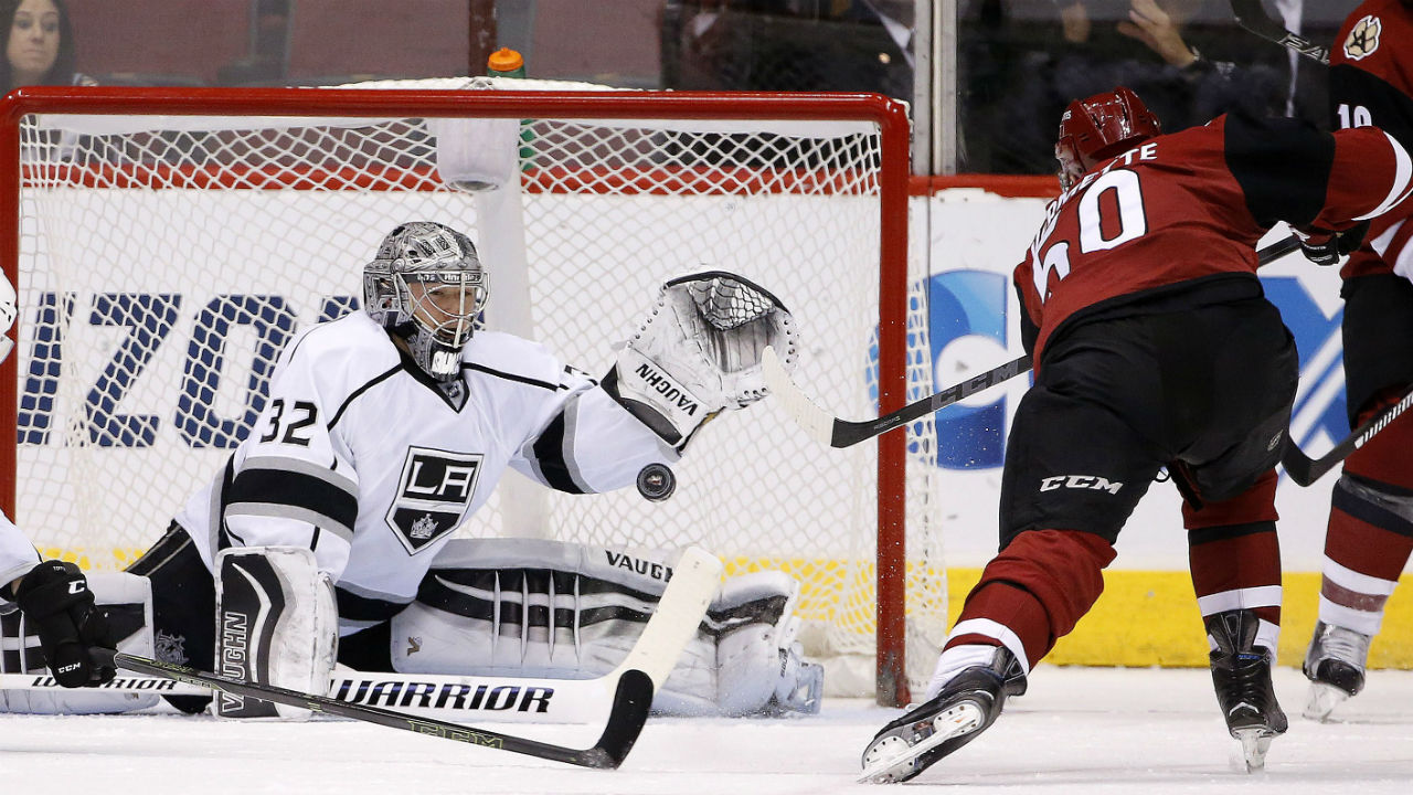 Coyotes overcome sucker punch, bizarre goal in win