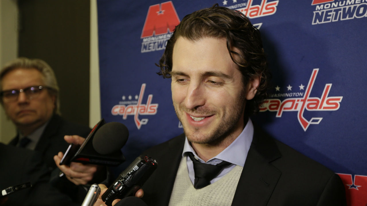 Mike Richards takes warmup, not expected to play for Capitals