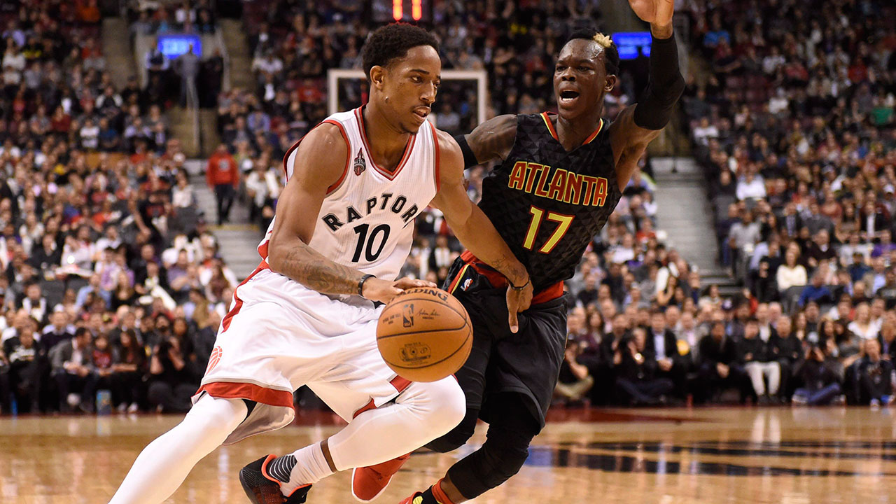 Raptors use balanced scoring attack to ground Hawks