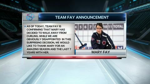 Mary Fay steps back from curling