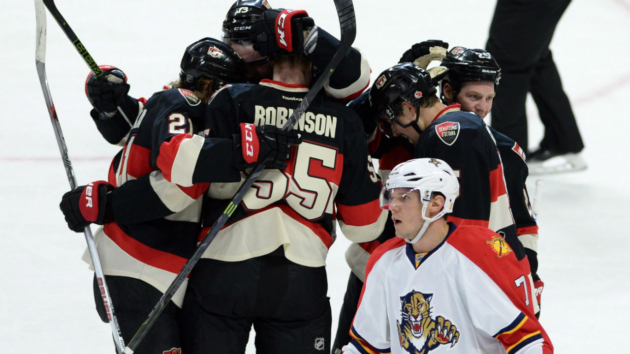 Buddy Robinson’s first NHL goal lifts Senators over Panthers