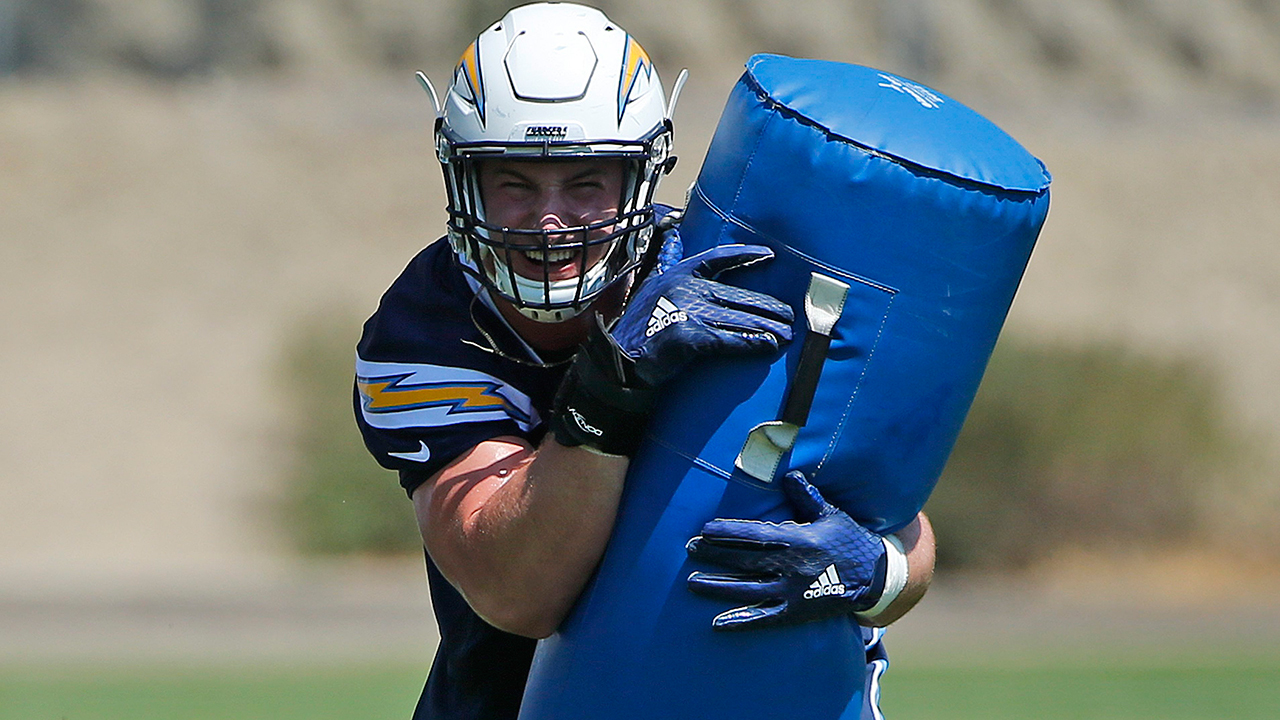 Joey Bosa practices in pads for first time with Chargers