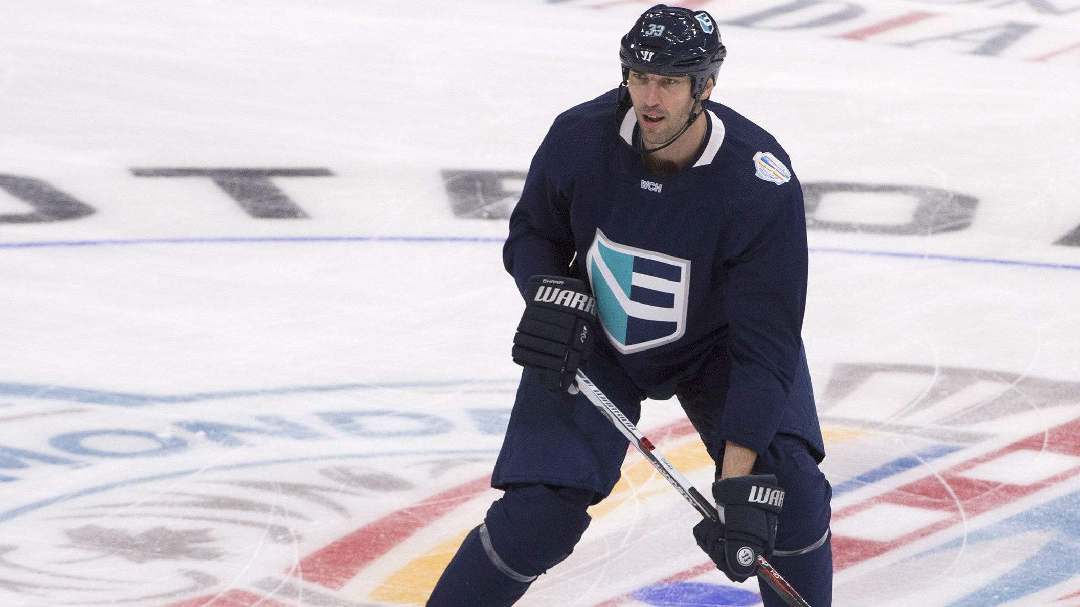 Europe’s Zdeno Chara making his presence known at World Cup