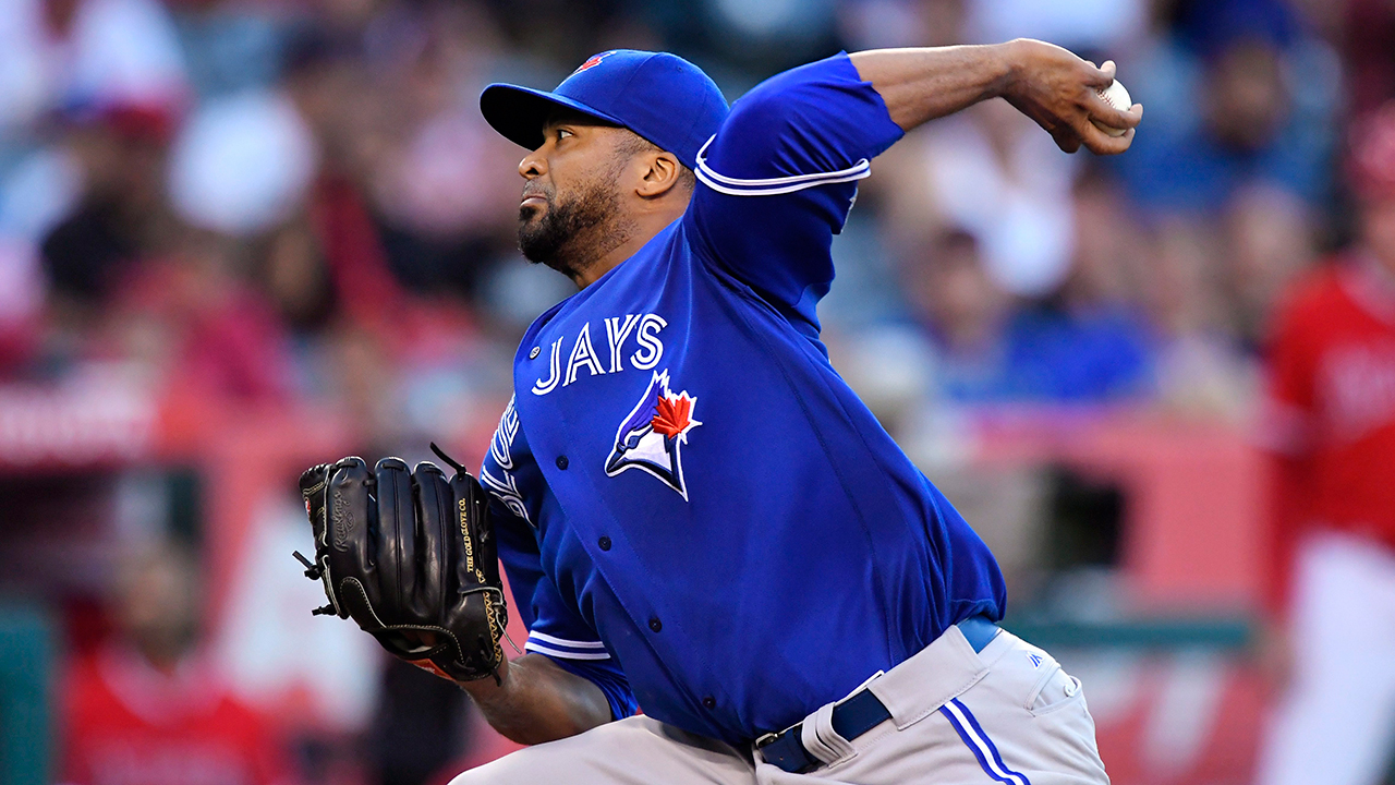 Blue Jays replace Liriano with Barnes for remainder of ALDS