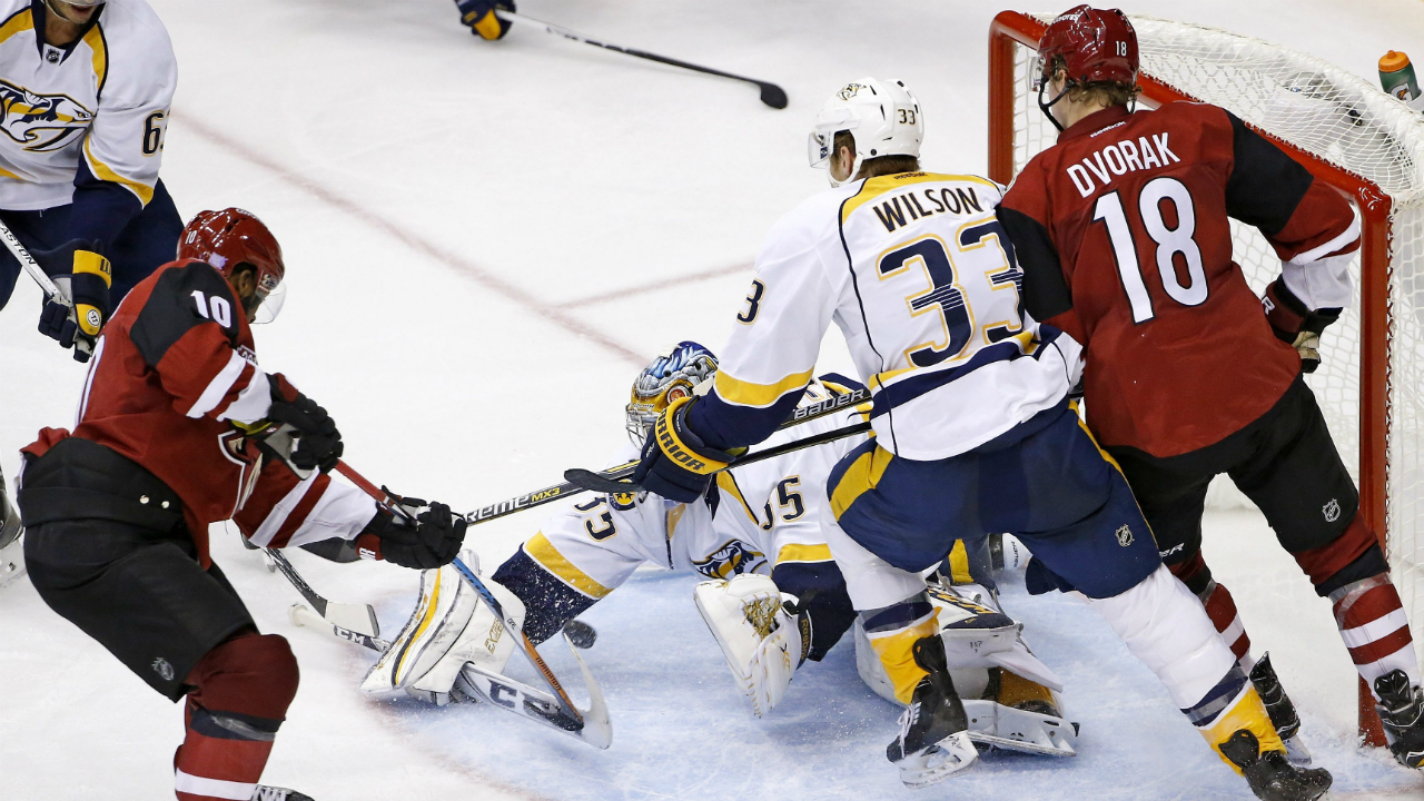 Duclair, Domingue lead Coyotes over Predators in shootout