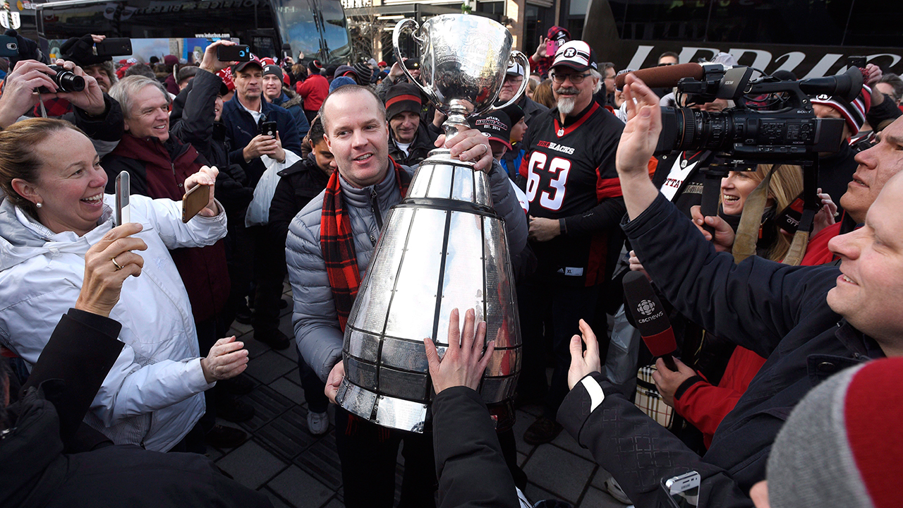 Redblacks celebrate after bringing home first Grey Cup in 40 years