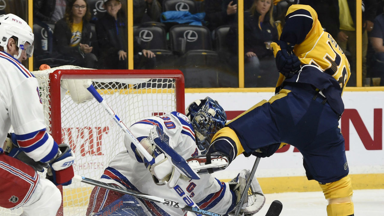 Vesey, Zuccarello prevail in shootout, Rangers top Predators