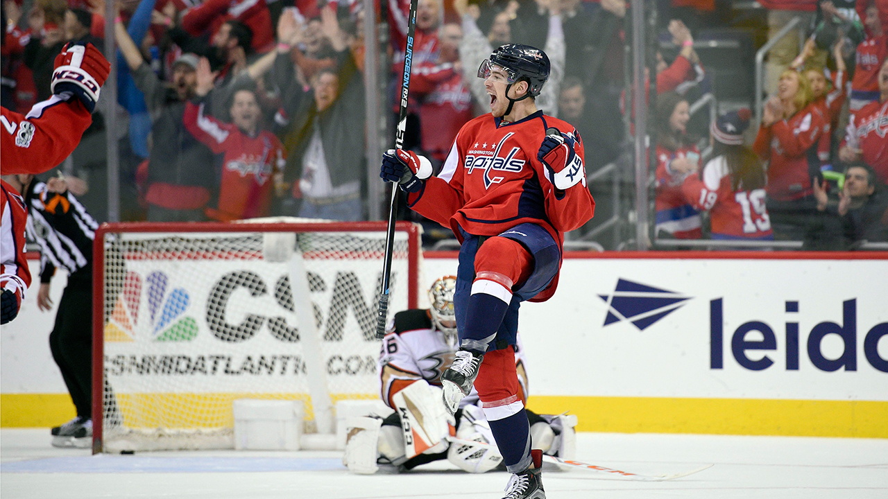 Zach Sanford’s first career goal lifts Capitals over Ducks
