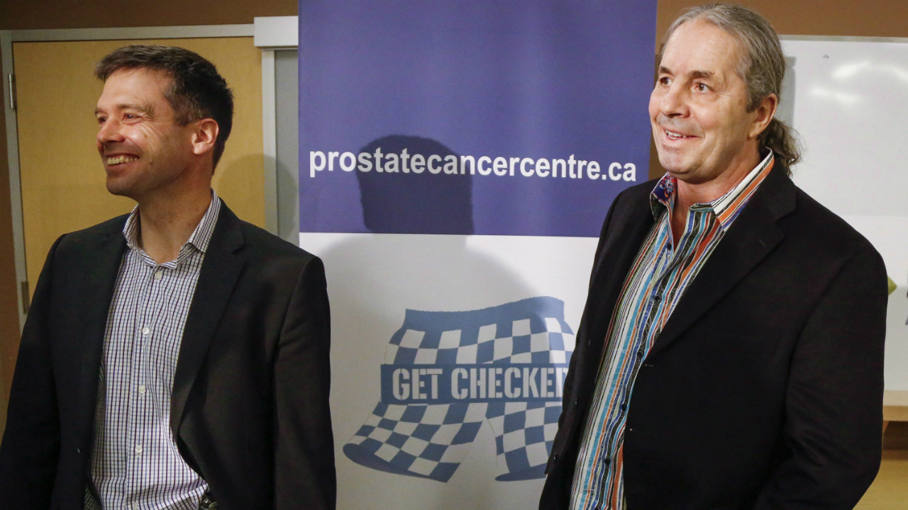 Bret (Hitman) Hart 100 per cent recovered from prostate cancer