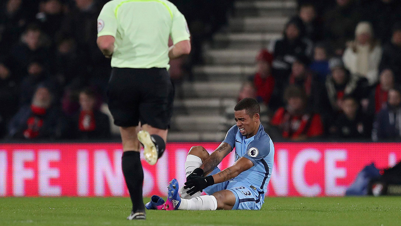 Man City’s Gabriel Jesus could be out for season after foot surgery