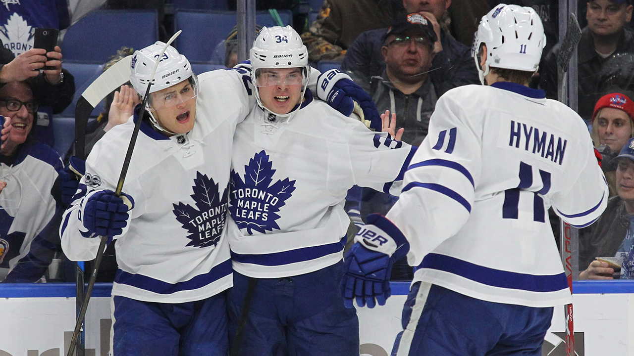 Maple Leafs’ Auston Matthews sets two records with one goal
