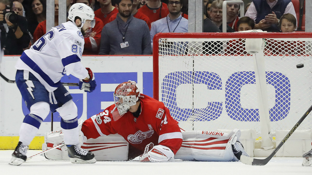 Nikita Kucherov’s OT winner gets Lightning past Red Wings