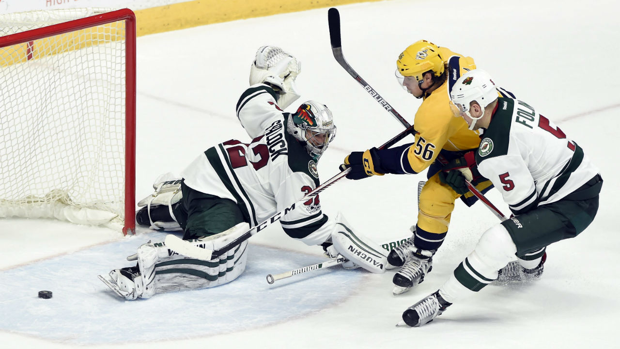Predators score twice in 10 seconds, beat slumping Wild