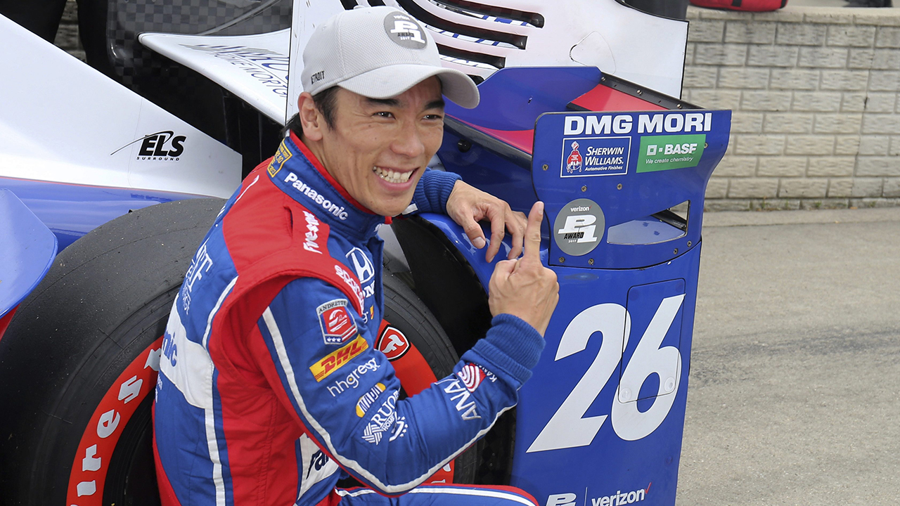 Takuma Sato grabs pole for second race at Detroit Grand Prix