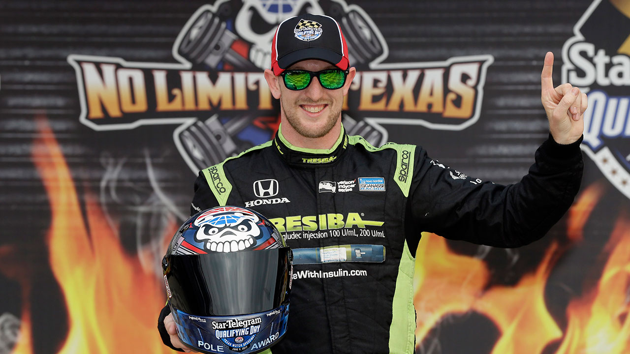 Kimball’s first IndyCar pole comes with record run at Texas