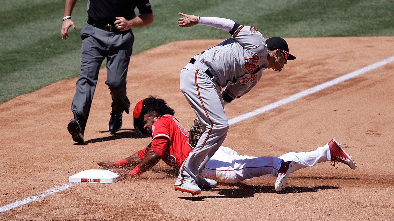 Cesar Puello’s 1st hit, Cron homer leads Angels past Orioles