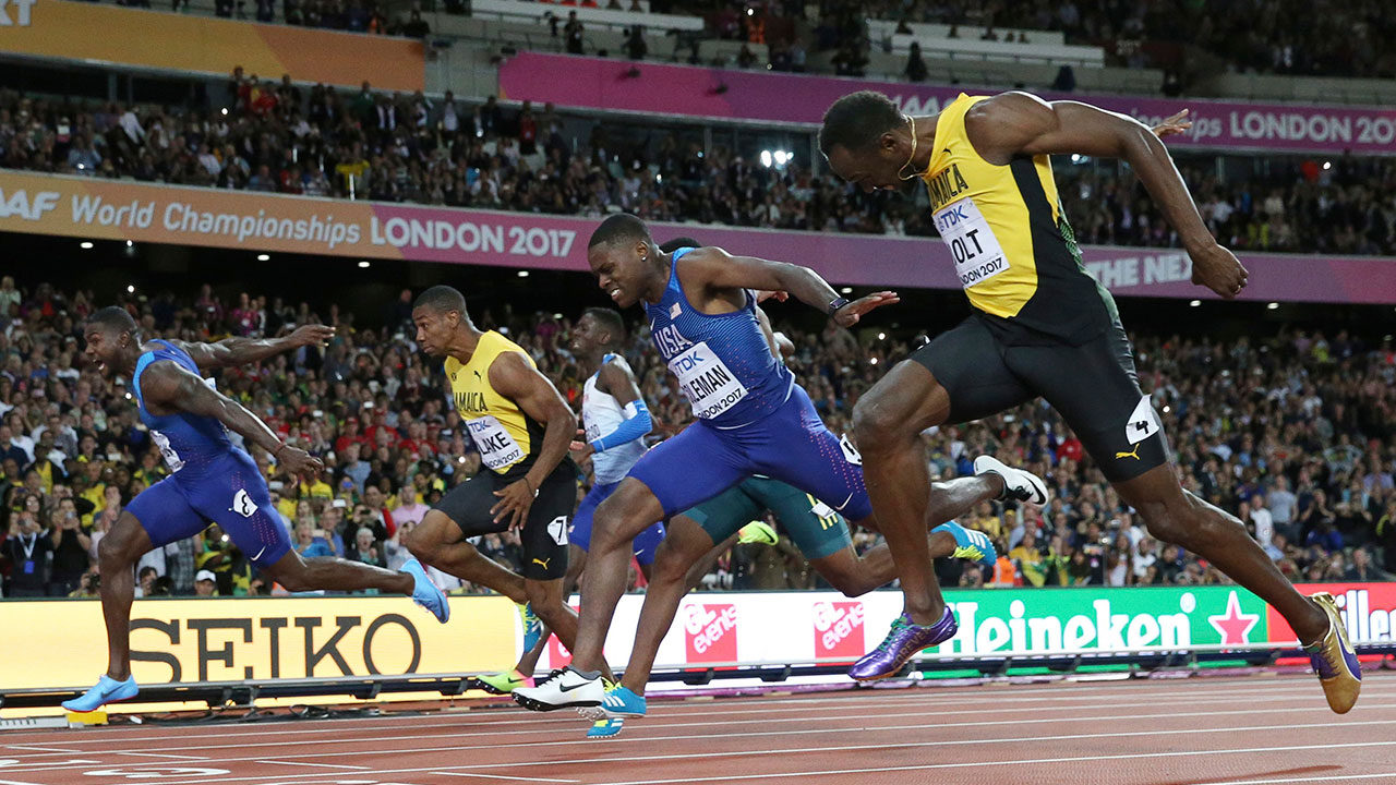 Usain Bolt upset in 100-metre final at world championships