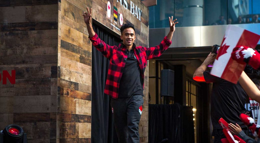 Gilmore Junio honoured to be part of Canada's Olympic kit unveiling ...