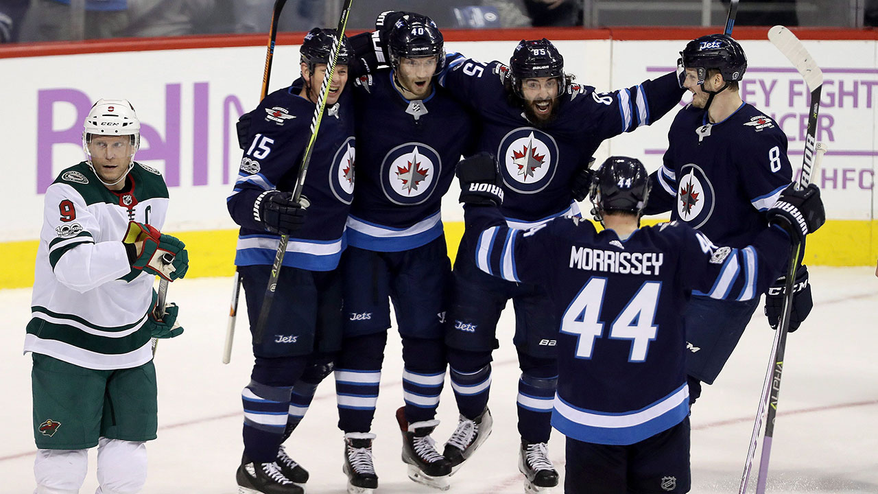 Jets get goals from seven different players in big win over Wild
