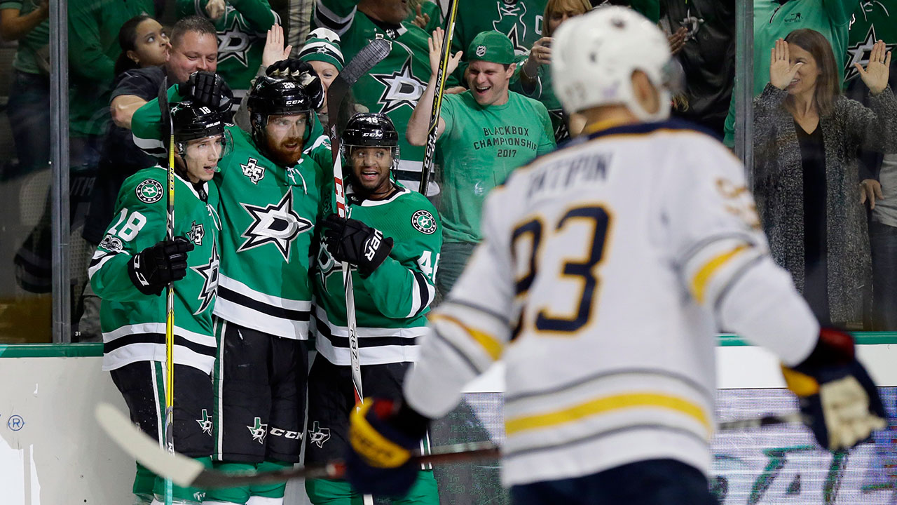 Dallas uses dominant four-goal first period to beat Buffalo