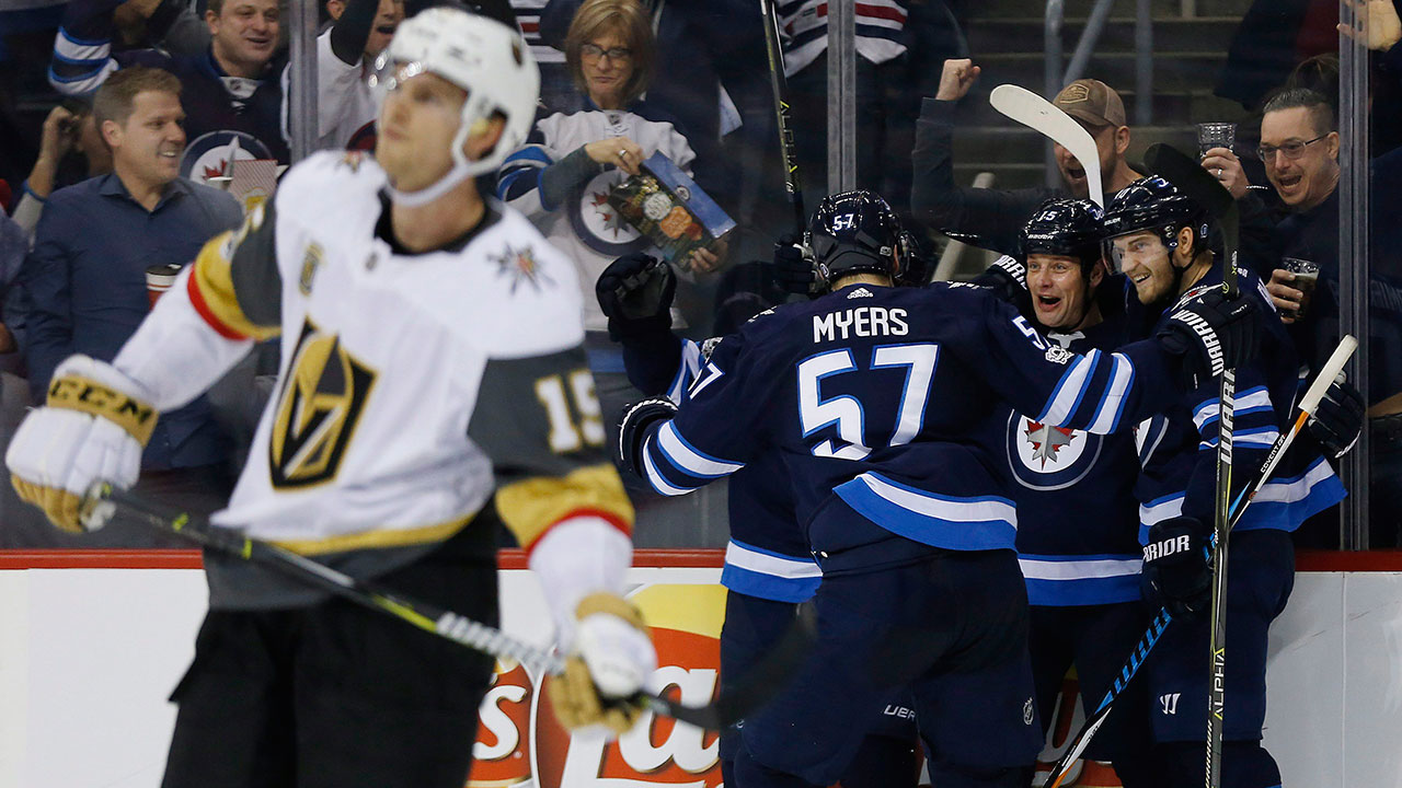 Kyle Connor scores two as Jets use big third to beat Golden Knights