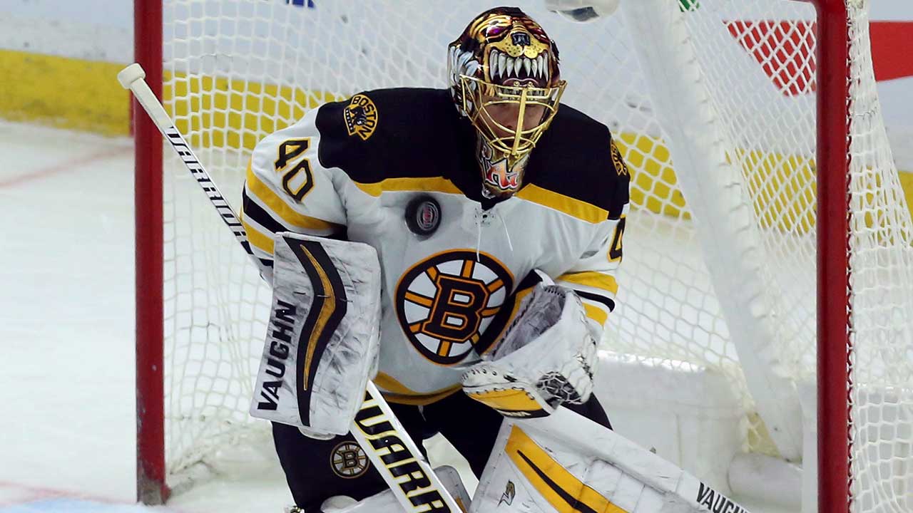 Bruins’ Tuukka Rask concussed after being hit in head by Bemstrom