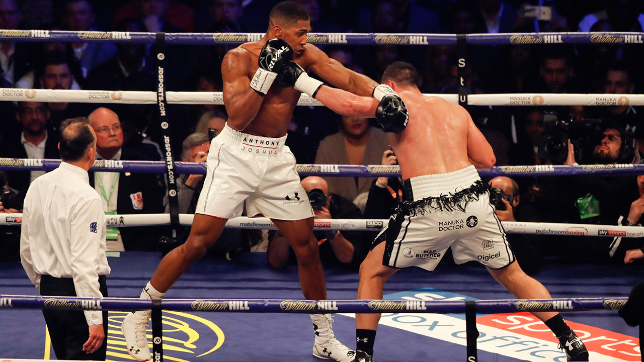 Anthony Joseph Boxing Anthony Joshua V Joseph Parker Weigh In, Video