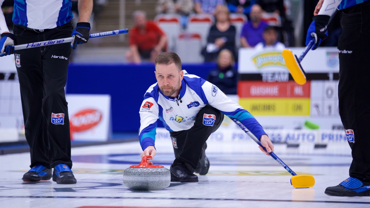 Brad Gushue gets past Brad Jacobs at GSOC Champions Cup
