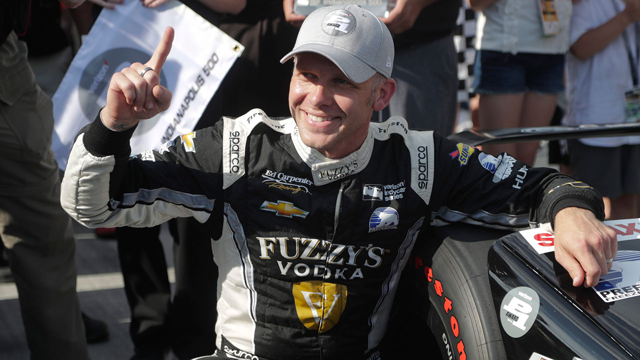 Ed Carpenter takes top starting spot at Indy 500 for 3rd time