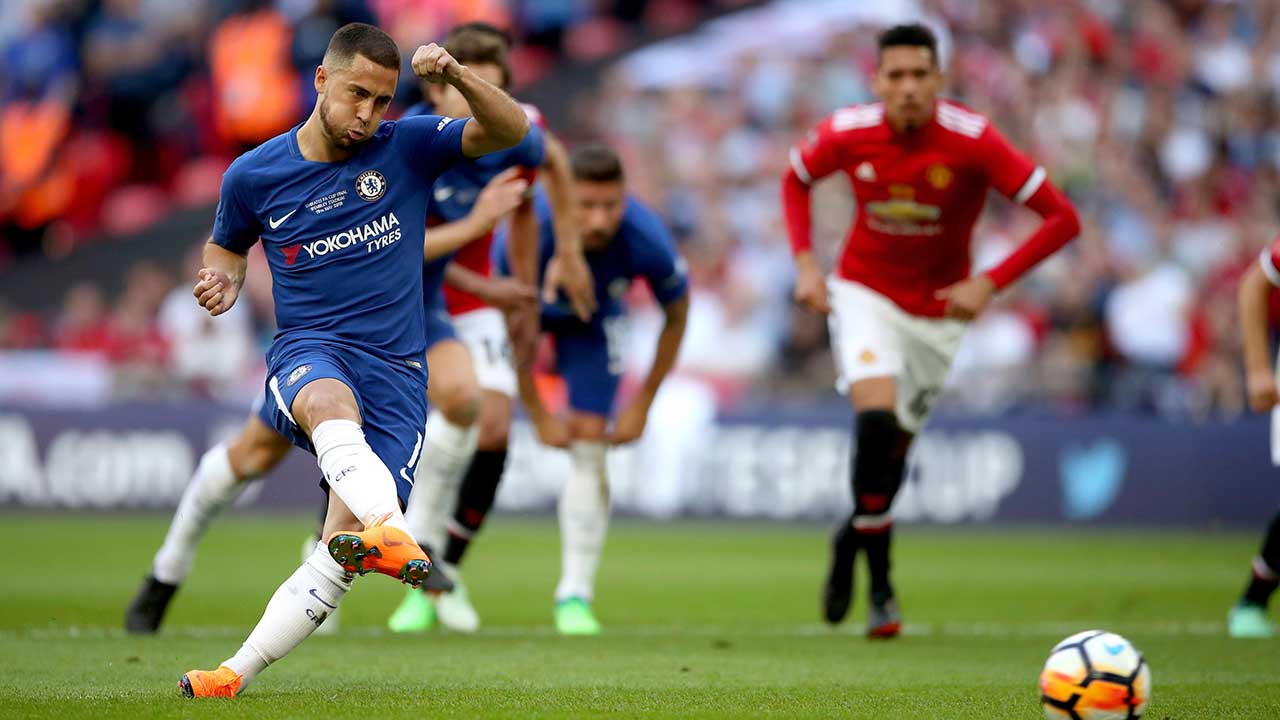 Eden Hazard goal lifts Chelsea past Manchester United in FA Cup final