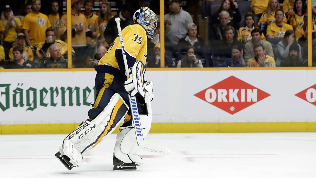 Predators’ Rinne leaves game vs. Flames with apparent injury