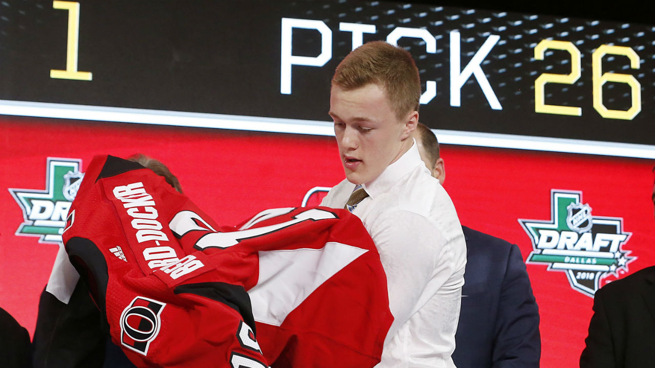 Senators draft Jacob Bernard-Docker with 26th overall pick