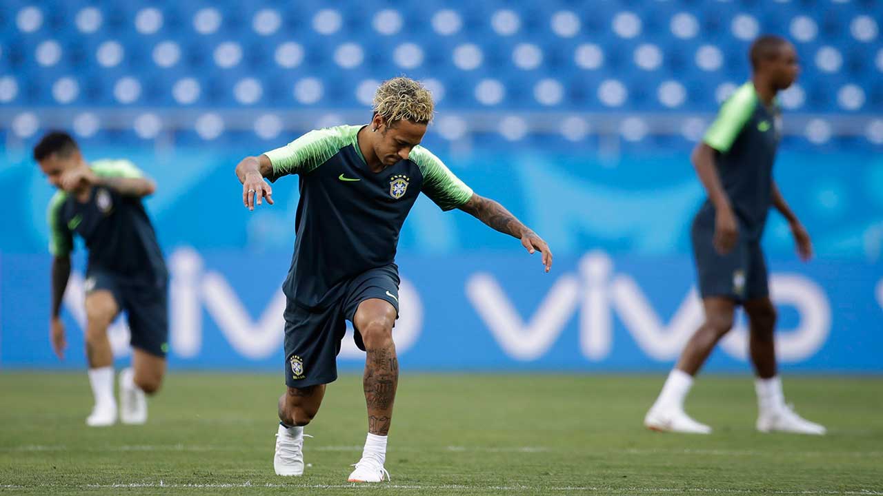 Neymar Training For World Cup