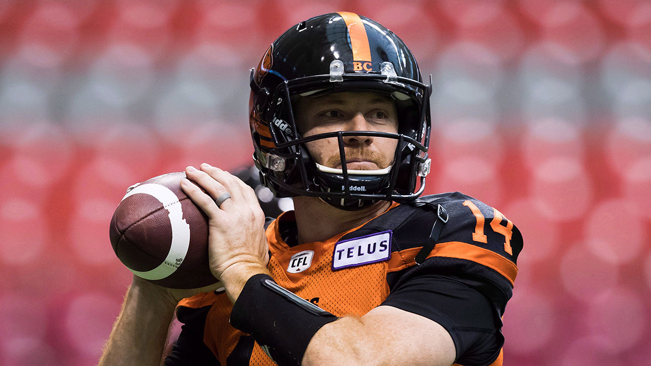 ‘Upper-body’ injury sidelines B.C. Lions quarterback Travis Lulay