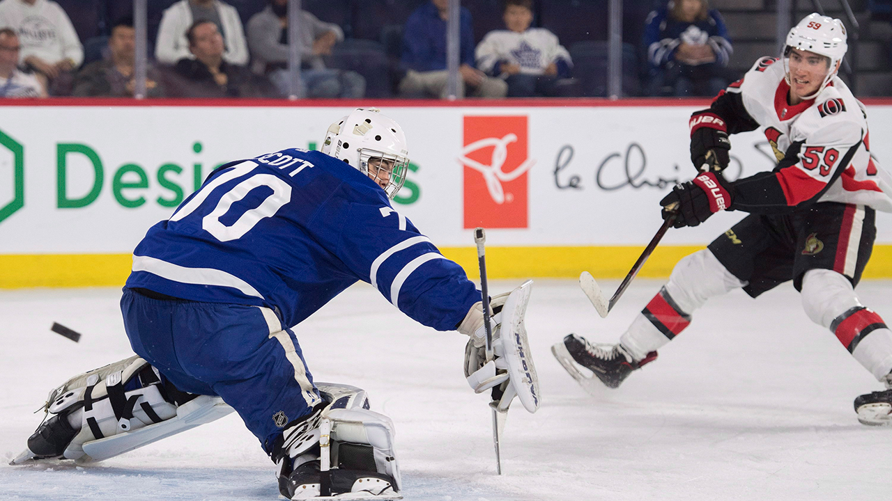 Formenton OT hero as Senators top Maple Leafs at rookie camp