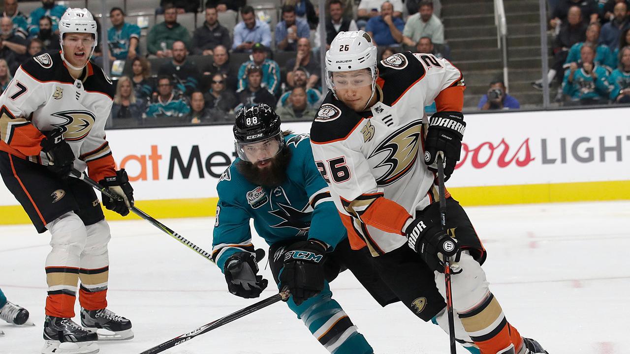 Ducks spoil Karlsson’s Sharks debut with victory in opener