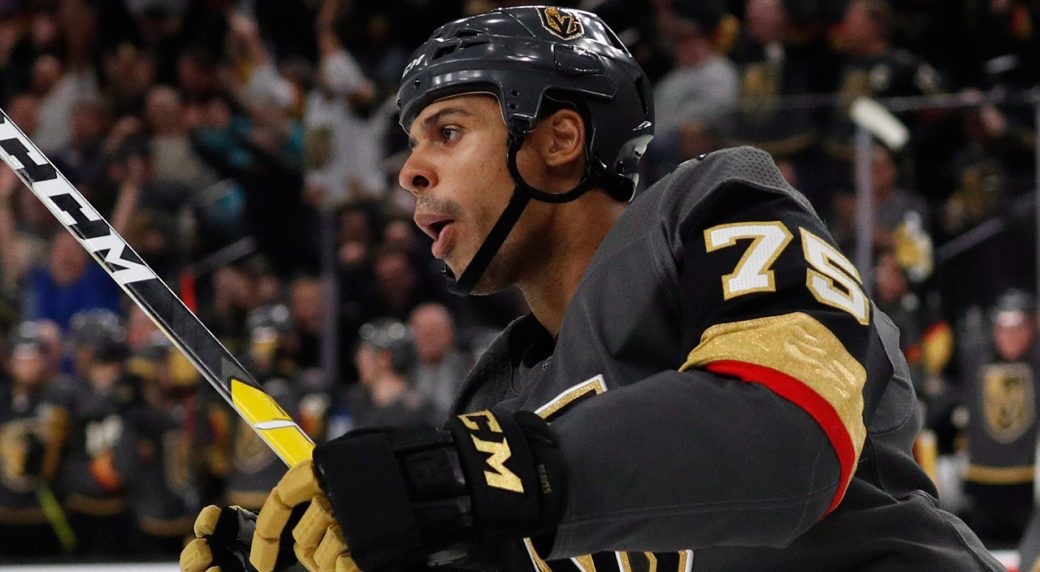 Golden Knights' Ryan Reaves suspended one game for hit on Canucks' Motte