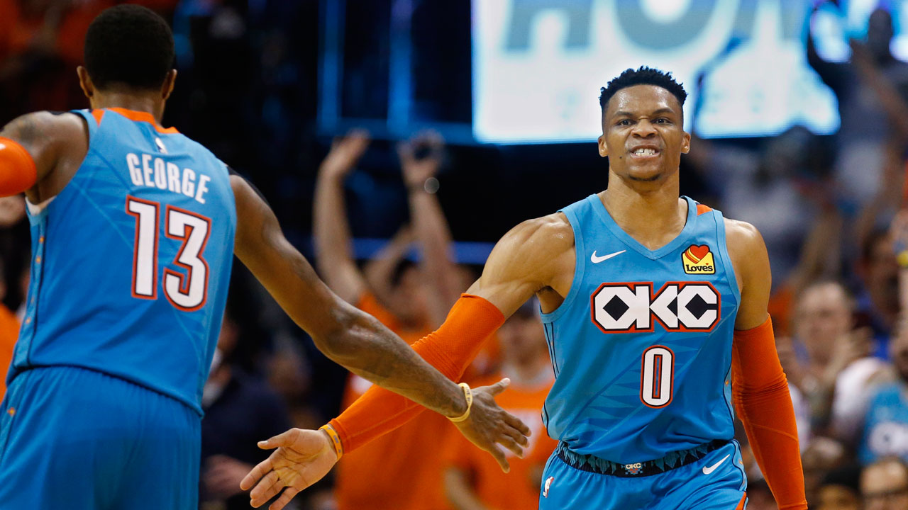 Russell Westbrook 3 Pointer Celebration