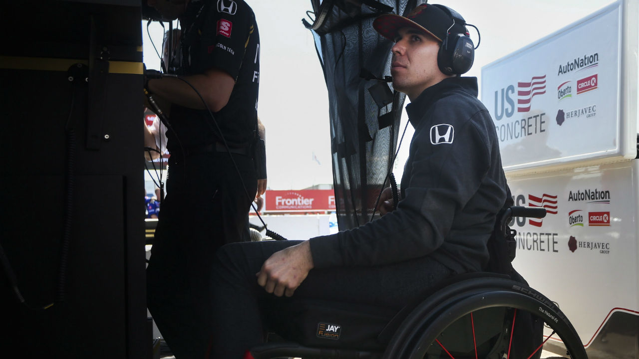 Canada’s Robert Wickens making impact on sidelines ahead of Indy 500