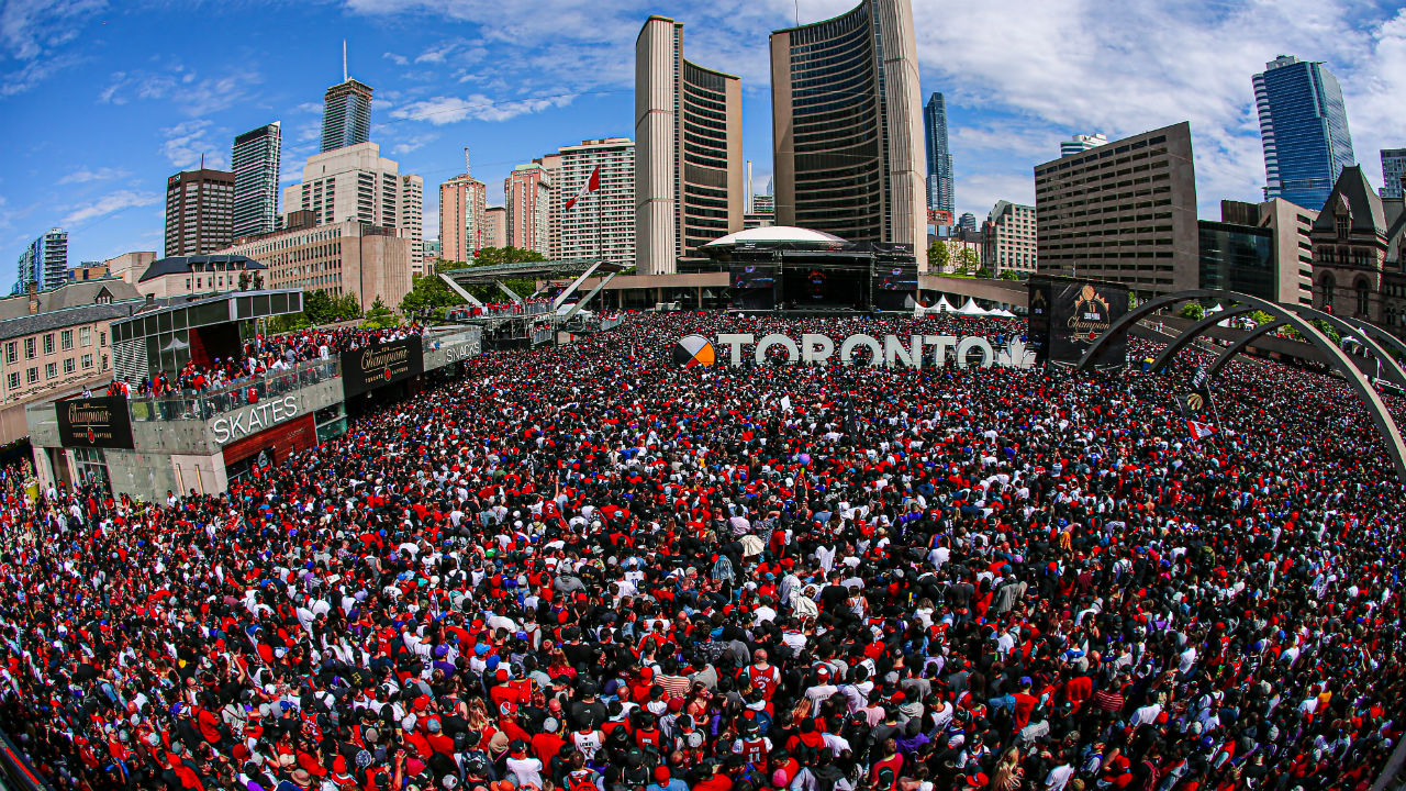 Two victims suffer serious injuries after shooting at Raptors rally