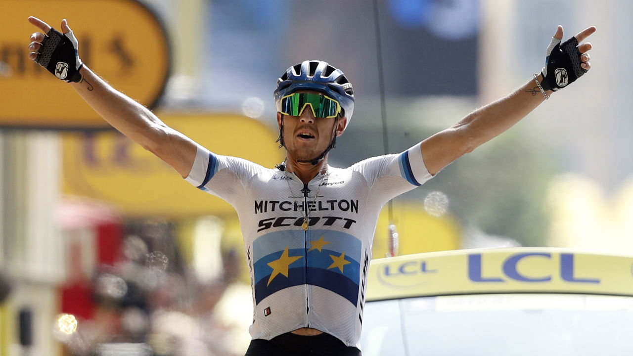 Matteo Trentin rides solo to victory on Stage 17 of Tour de France
